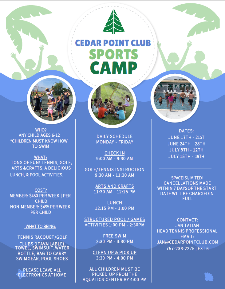 Summer Camps - Cedar Point Club